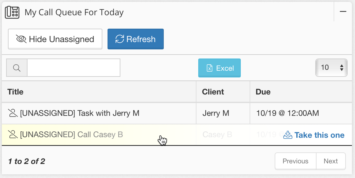 Managing the Call Queue